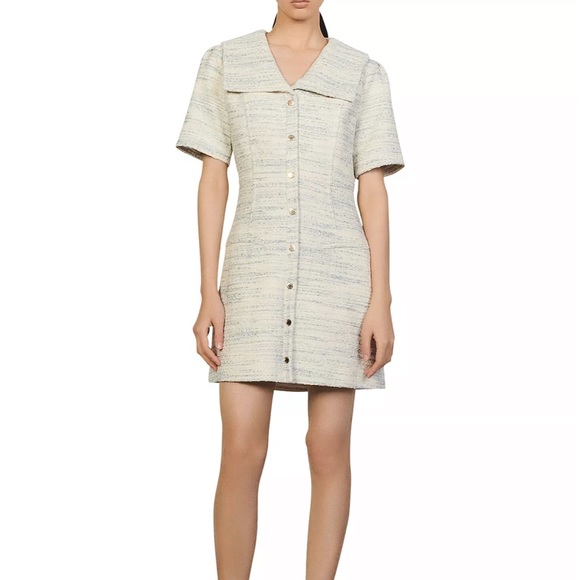 Sandro | Dresses | Sandro Bethany Tweed Dress Nwt | Poshmark